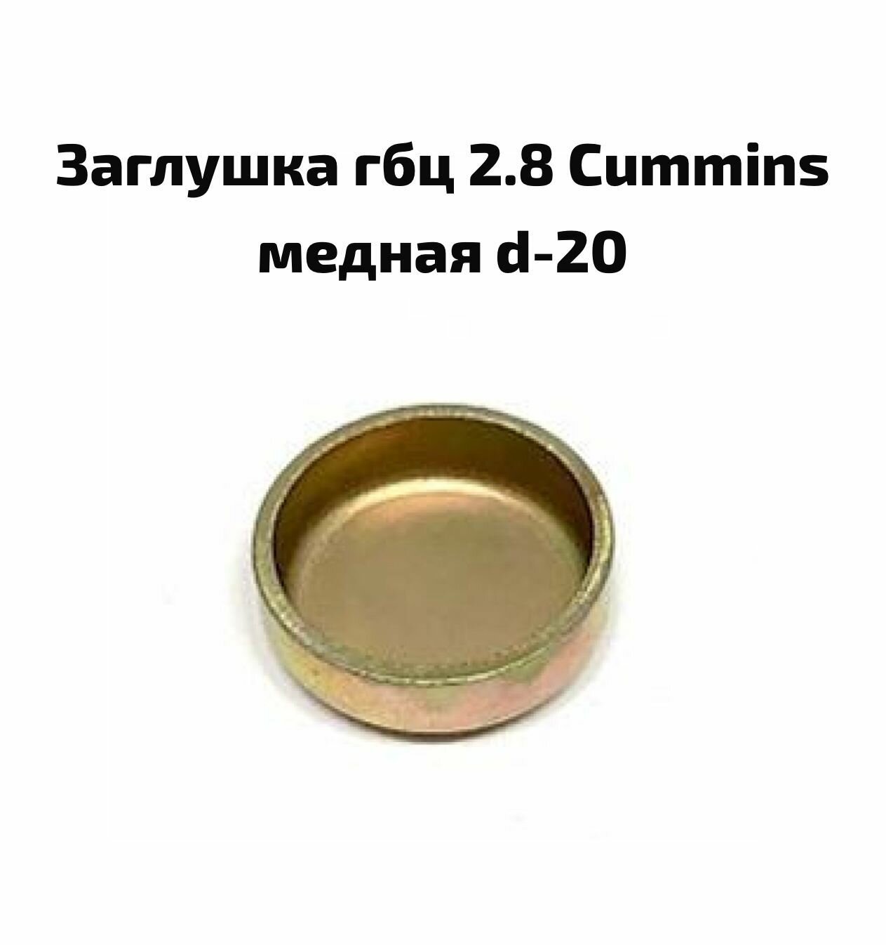 Заглушка гбц газель 2.8 Cummins