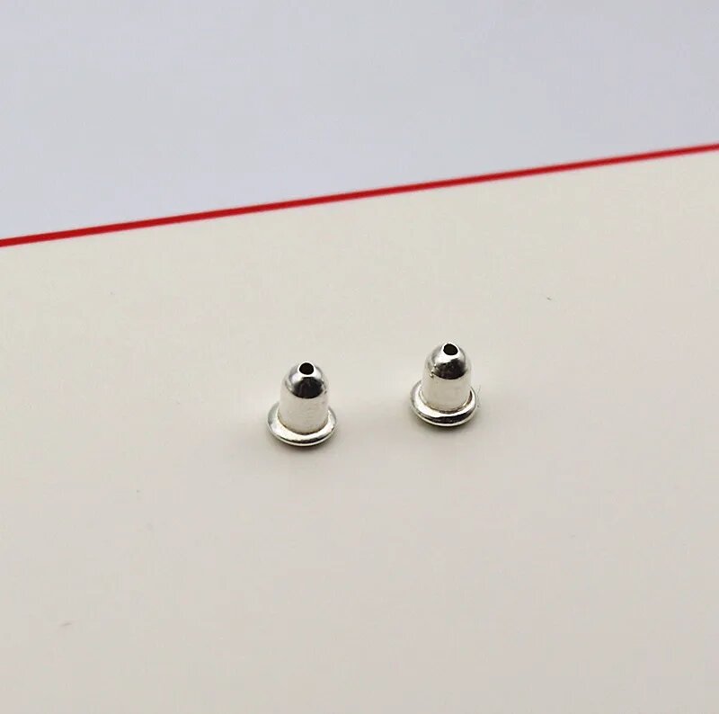 Серебряные шпильки для сережек-гвоздиков 925 пробы, Plain Silver