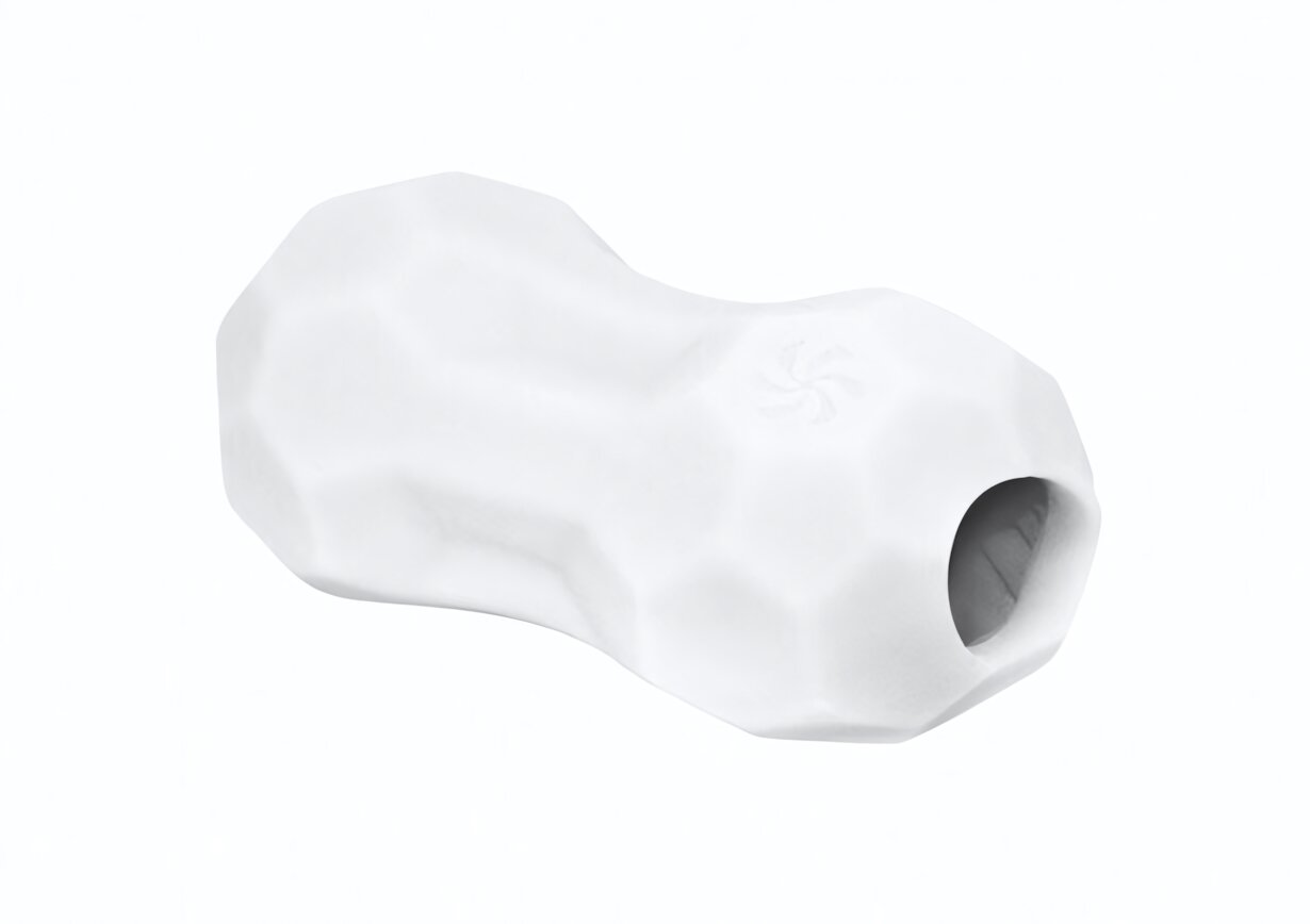 Двусторонний мастурбатор 'Marshmallow Dreamy White', белый, TPE, 8,5 см, для мужчин