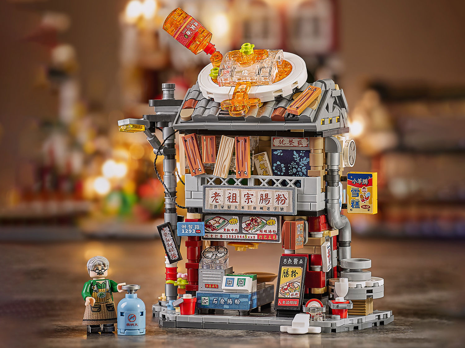 Конструктор LOZ IDEAS "Японский Прилавок с морепродуктами" 1292_MK, 3D, 734 дет, 6+