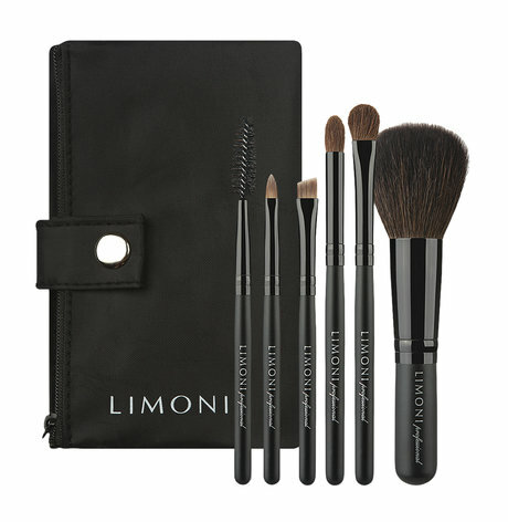 LIMONI Набор кистей COMPACT KIT, 6 шт. + чехол