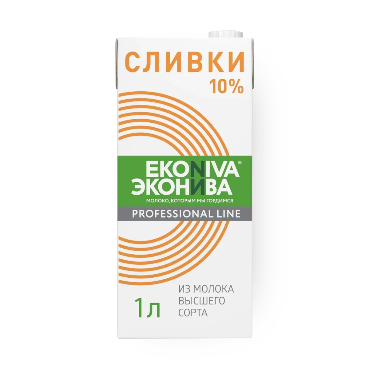 Сливки 10% «Эконива» Professional Line ультрапастеризованные