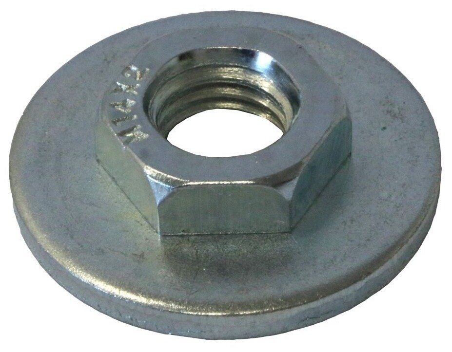 Гайка для УШМ Практика Профи зажимная под гаечный ключ 22мм, стальная, посадка 22.2мм, резьба М14 / планшайба