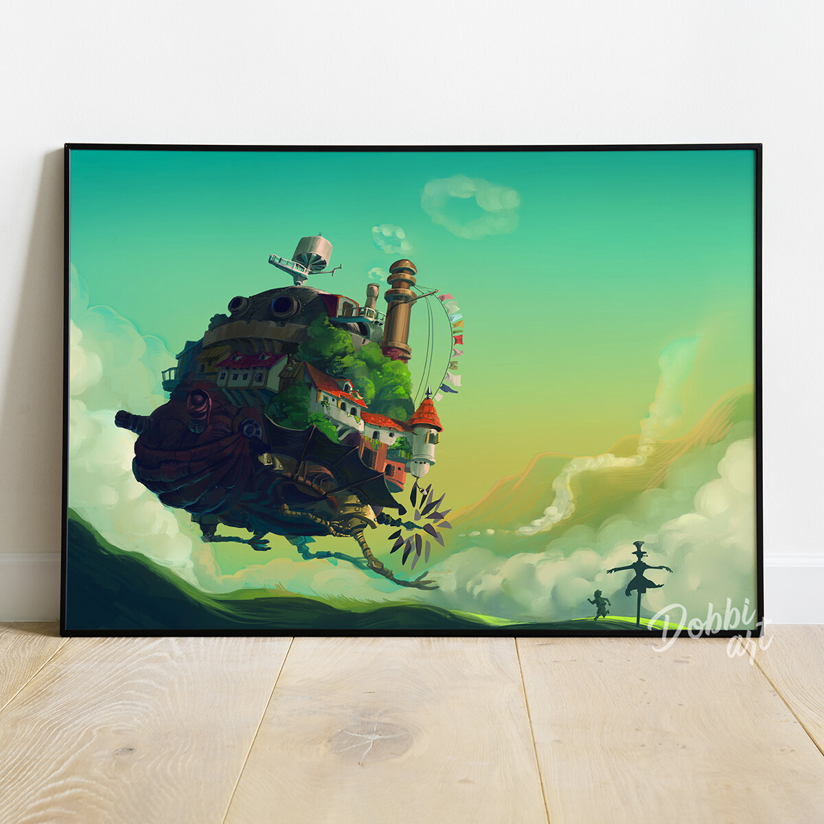 Постер Ходячий замок 30х40 см без рамы/ Howl no Ugoku Shiro/ Аниме, манга/ Постер для интерьера/ Декор на стену/ Постер для дома, офиса/ Ходячий замок манга/ Плакат интерьерный/ Плакат Аниме/ Подарок парню/ Подарок девушке/ Картина для интерьера