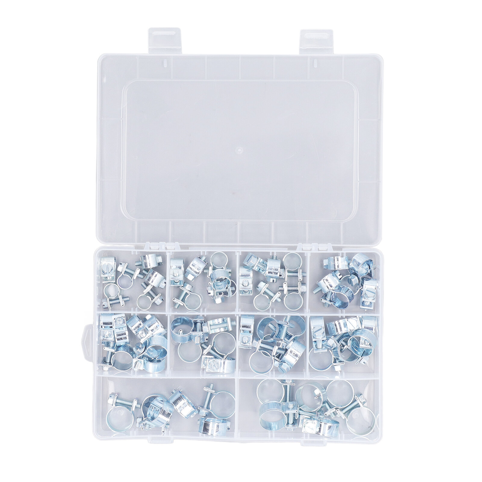 60 шт. Т-образный болт, хомут, регулируемый оцинкованный железный хомут, инструмент для хомута для водопроводных труб