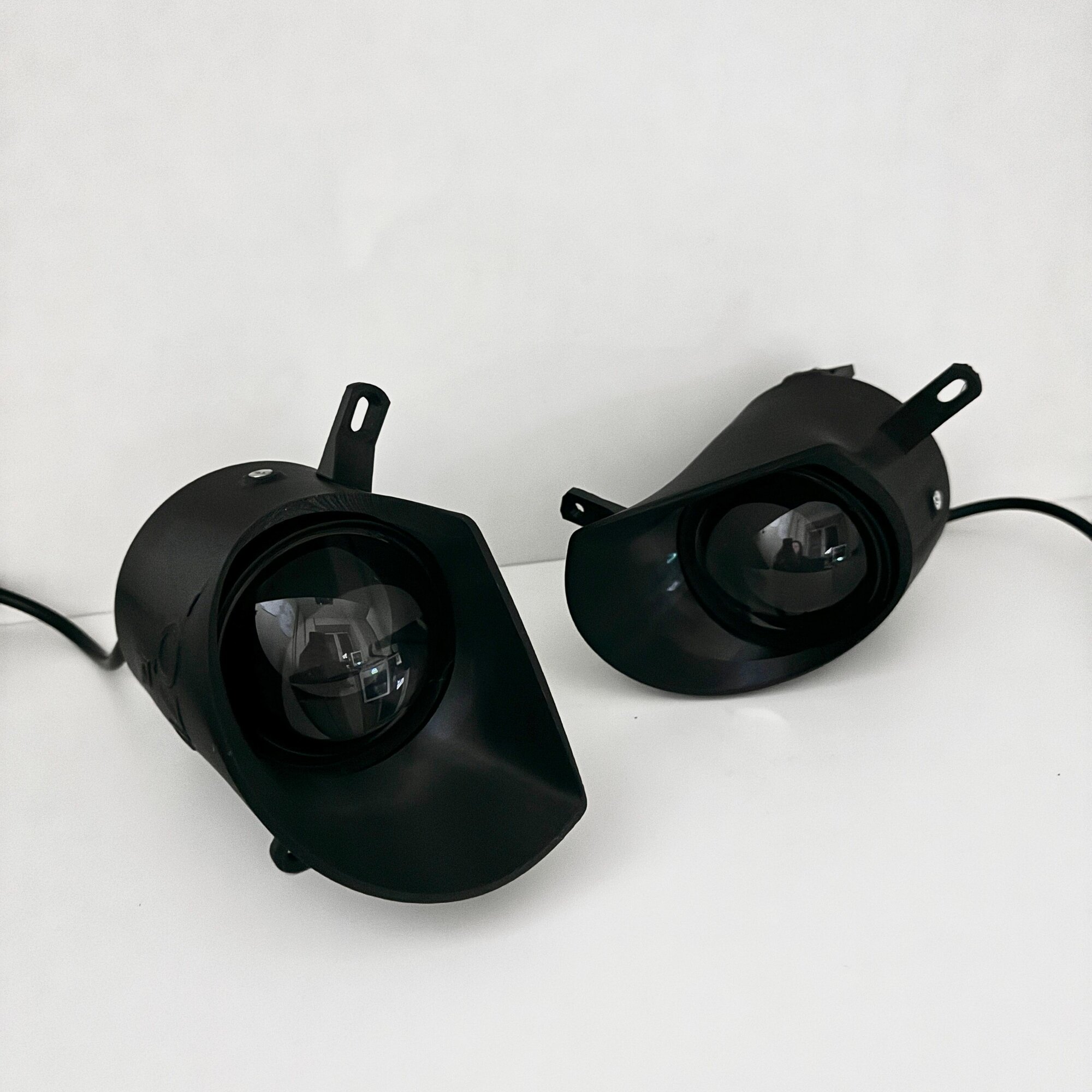 LED Laser (Лазерные) противотуманные фары (ПТФ), со сферической влагостойкой линзой для Audi Q7 (Бензин, Дизель 3.0)