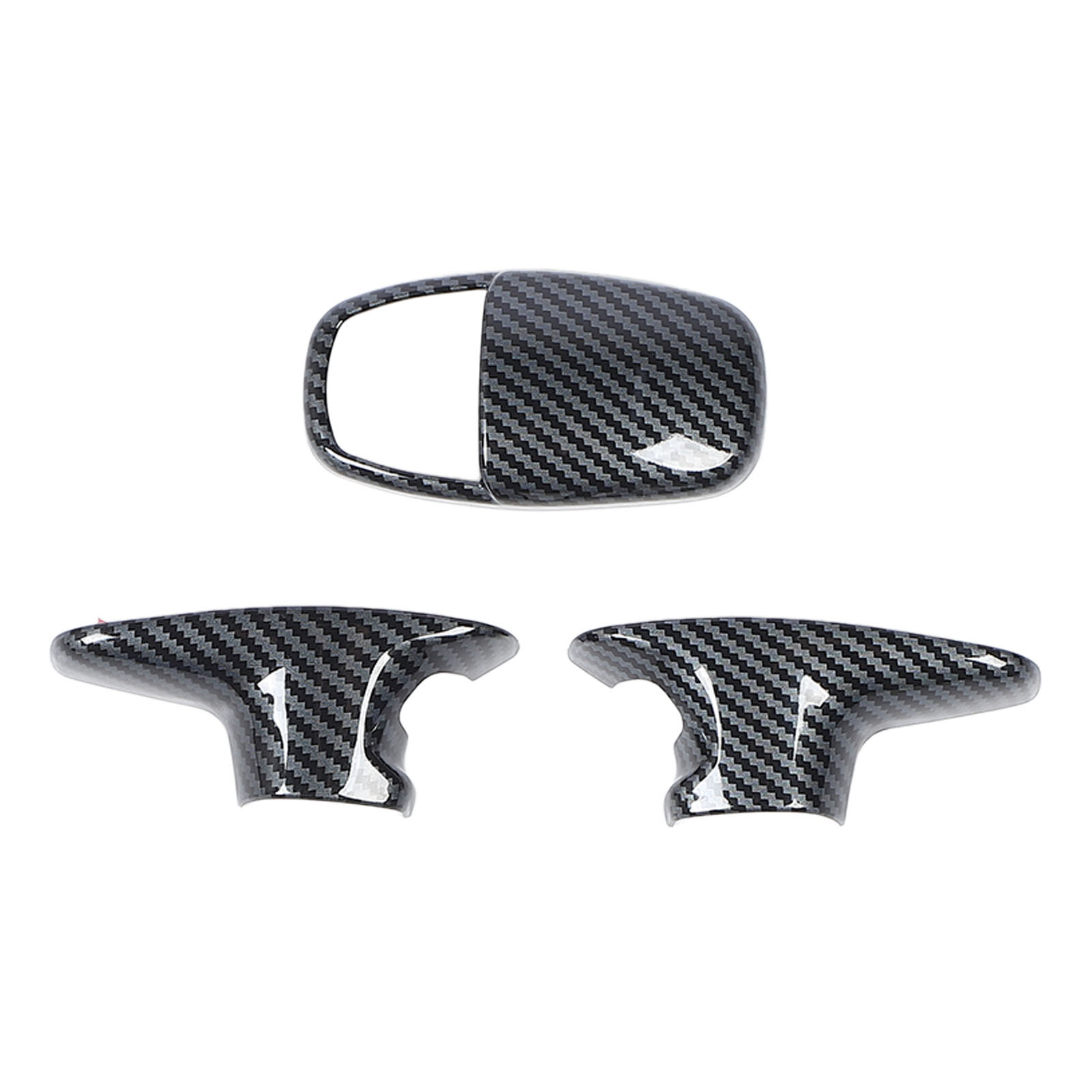 Ручка Переключения Передач, Накладка на Головку, Защита Рычага Переключения Передач с Рисунком из Углеродного Волокна для Внутренней Отделки Автомобиля, Комплект из 3