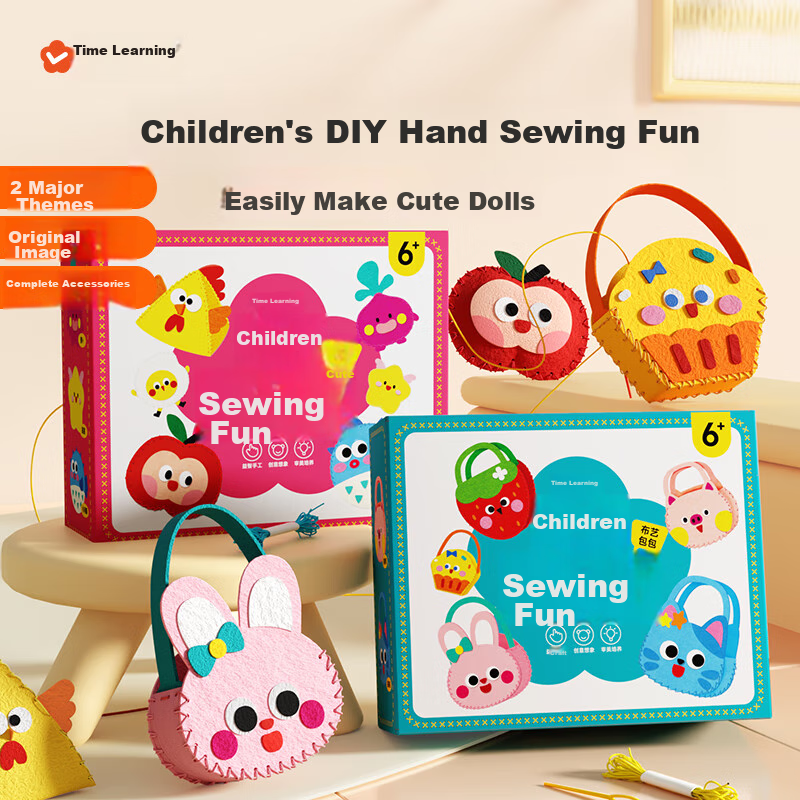 SHIGUANGXUE Sewing Toy, Children's Doll Ornament, Handmade Creative DIY Pendant, Birthday Gift for Boys And Girls