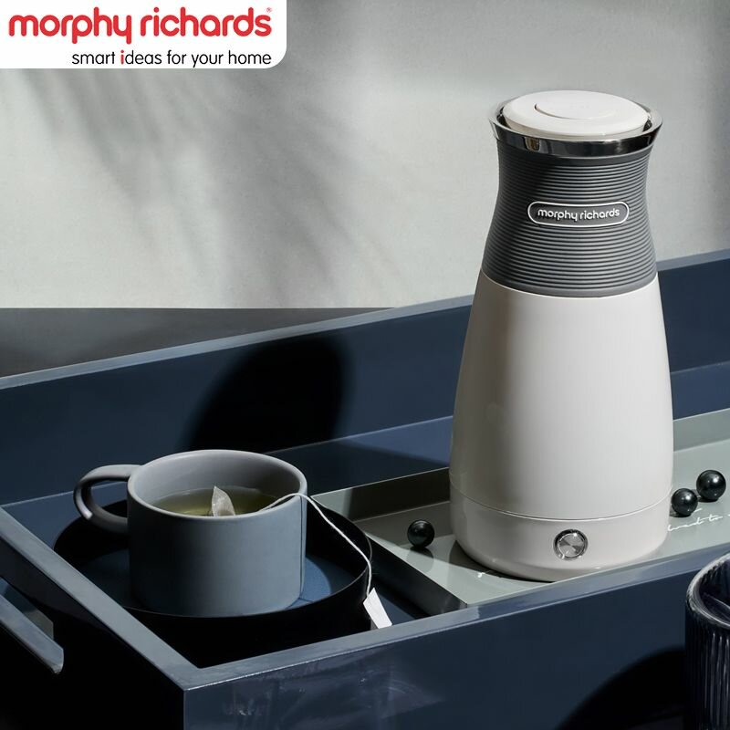 Morphy Richards Портативный электрический чайник для путешествий Нагрев воды в отеле Быстро кипящий 400 мл Нержавеющая сталь MR6090