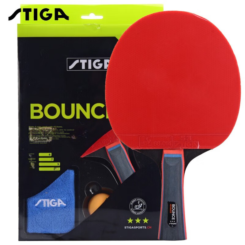 STIGA Table Tennis Racket, Penhold Grip, 3-Star, for Beginners' Training