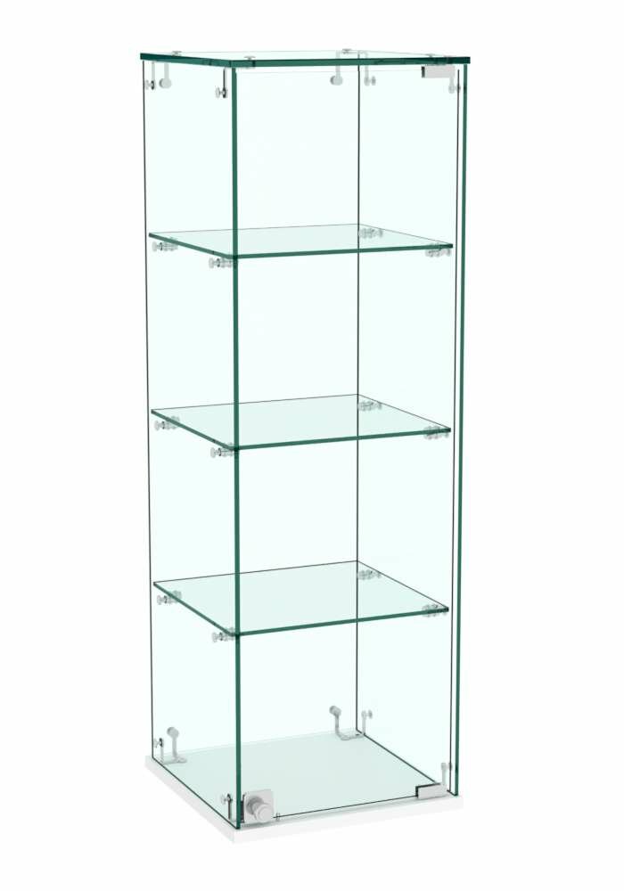 Витрина Истра настольная №23 (прозрачная), Белый. Производитель товара - компания ТОБ.