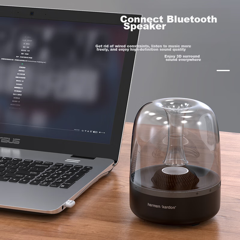 Biaze USB Bluetooth Adapter 5.1 Transmitter, Plug-And Bluetooth Audio Receiver, for PC Desktop Laptop, Connect to Wireless Headphones, Speakers, Mouse, Keyboard