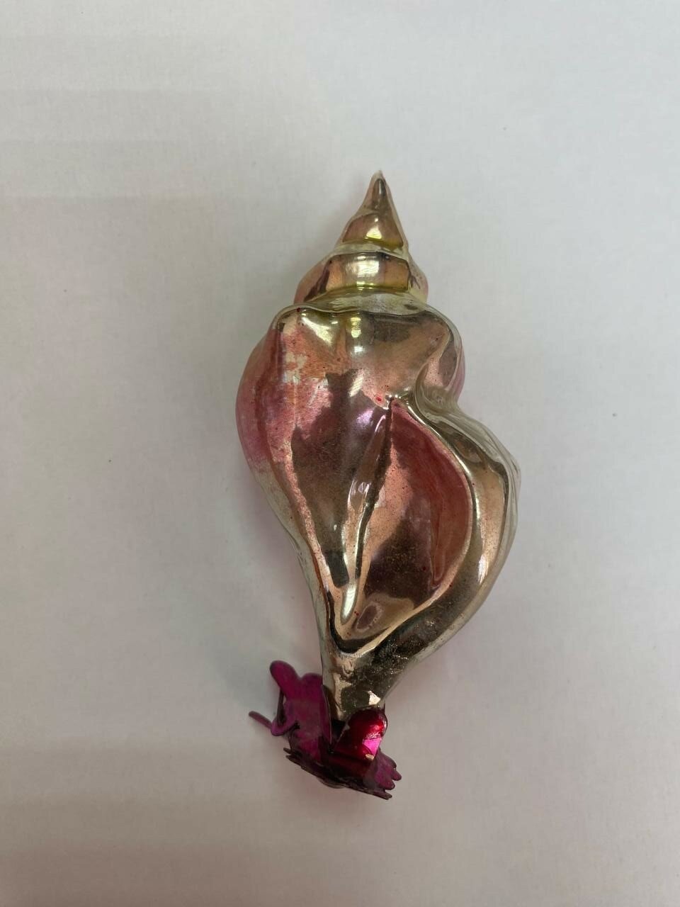 Игрушка на елку Ракушка Винтаж из СССР