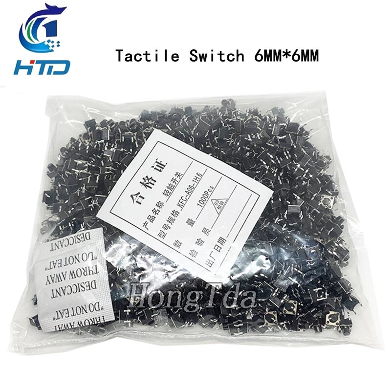 1000 шт. Так tactile mini push button switch JXDZXL 6x6x15MM