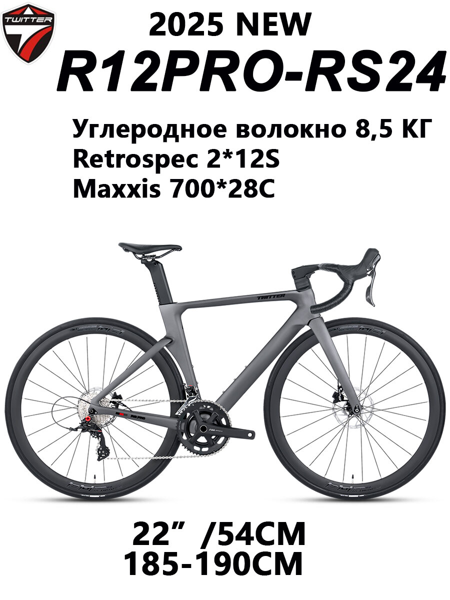 Карбоновый дорожный велосипед TWITTER R12PRO-2025