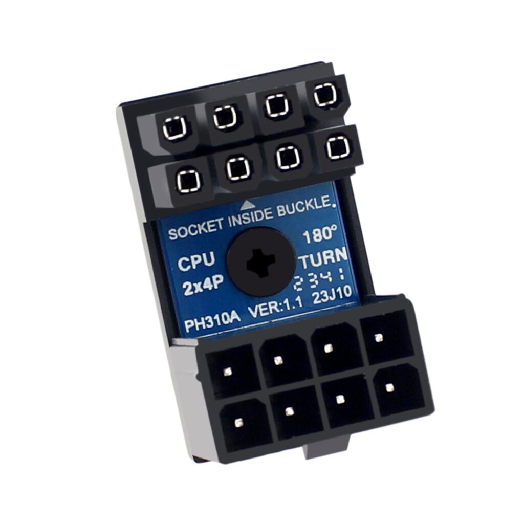 Desktop Mainboard CPU 8Pin Power Adapter Main Board 8pin to 8Pin 180Degree