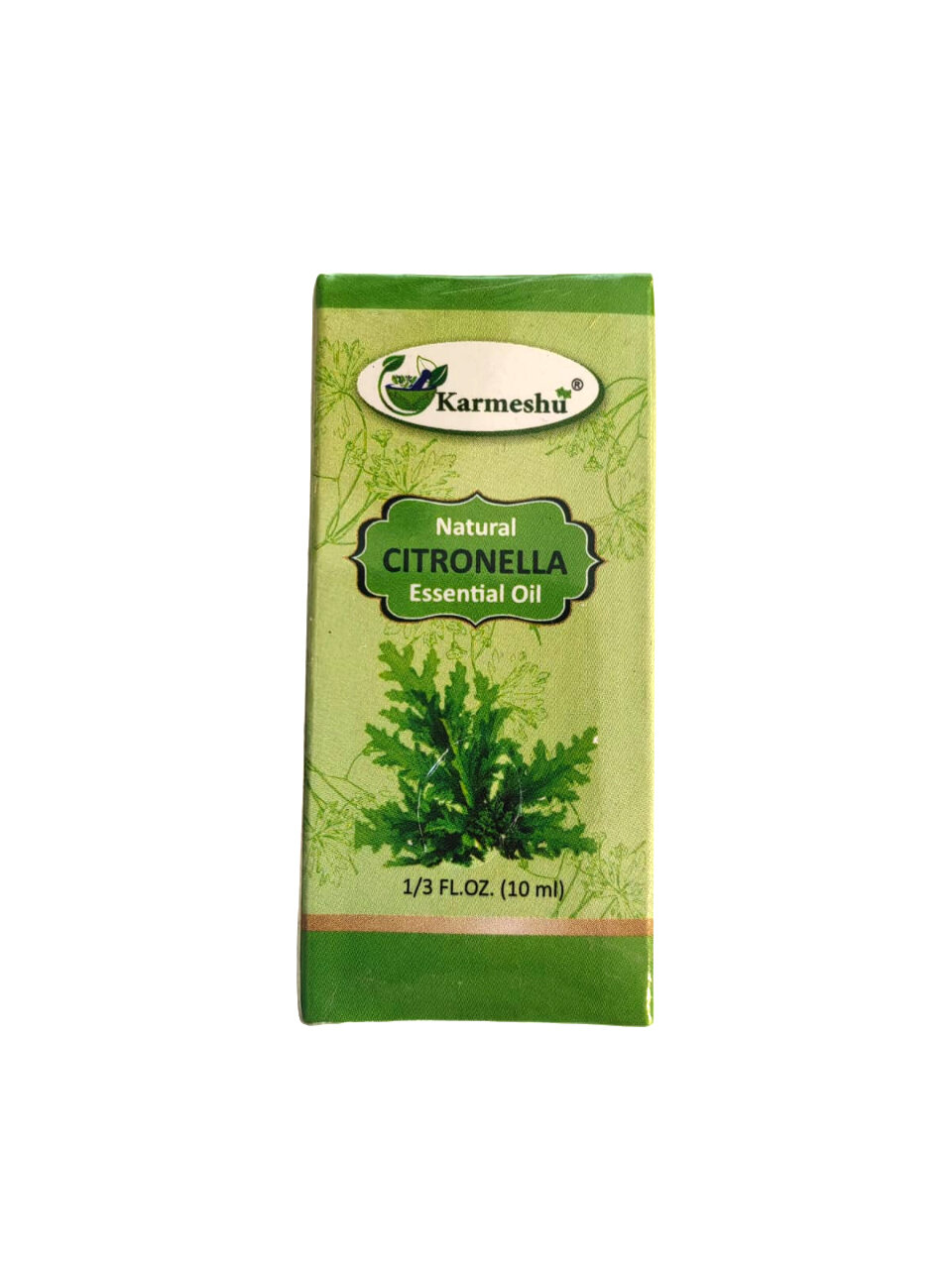 CITRONELLA Natural Essential Oil, Karmeshu (цитронелла натуральное эфирное масло, Кармешу), 10 мл.