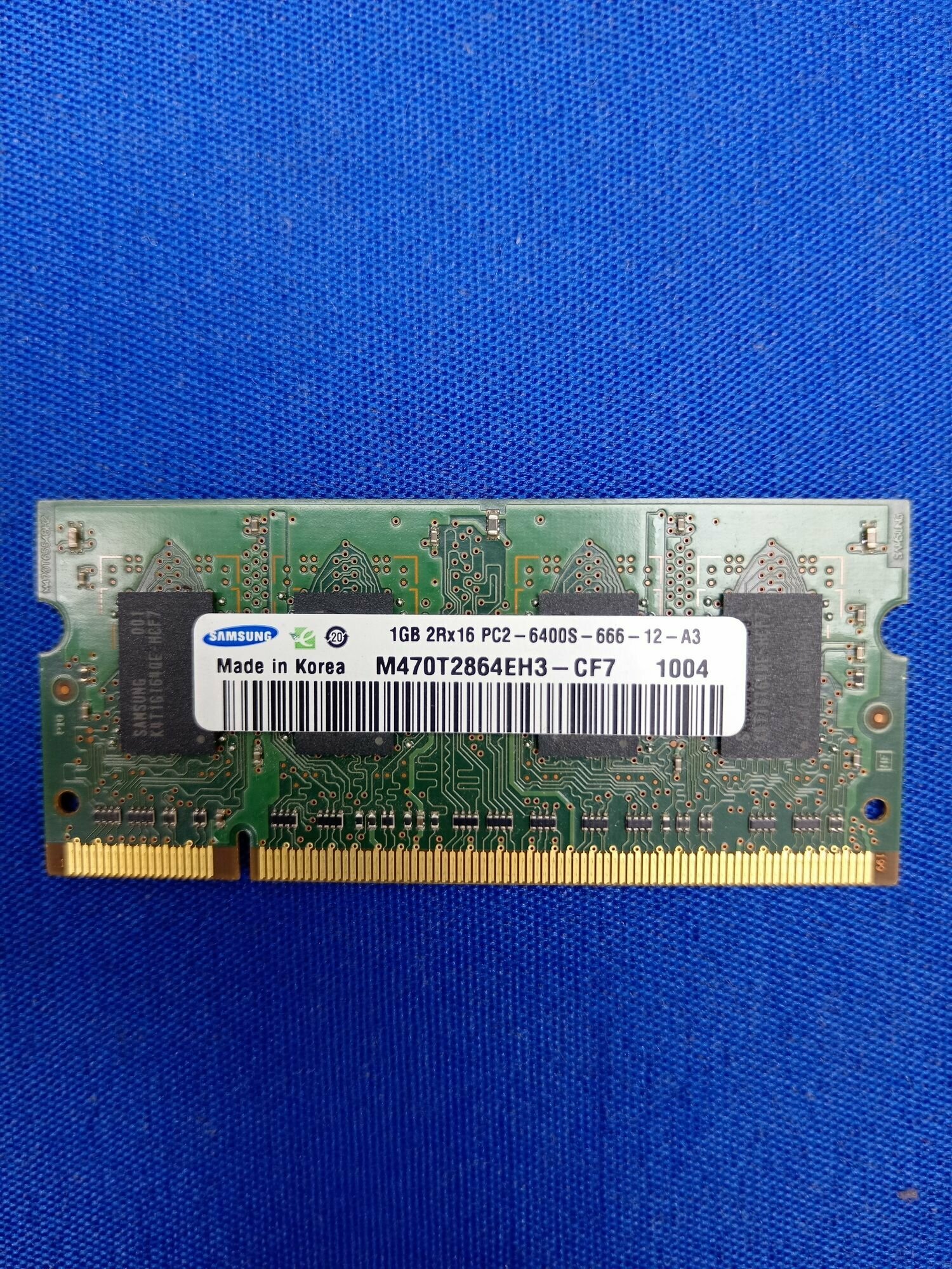 M470T2864EH3-CF7 DDR 1GB 800Mhz DDR2 SO-DIMM 2Rx16 PC2-6400S-666-12-A3 для R425 Np-R425-Js02Ru Ноутбук Оперативная память арт. 13736