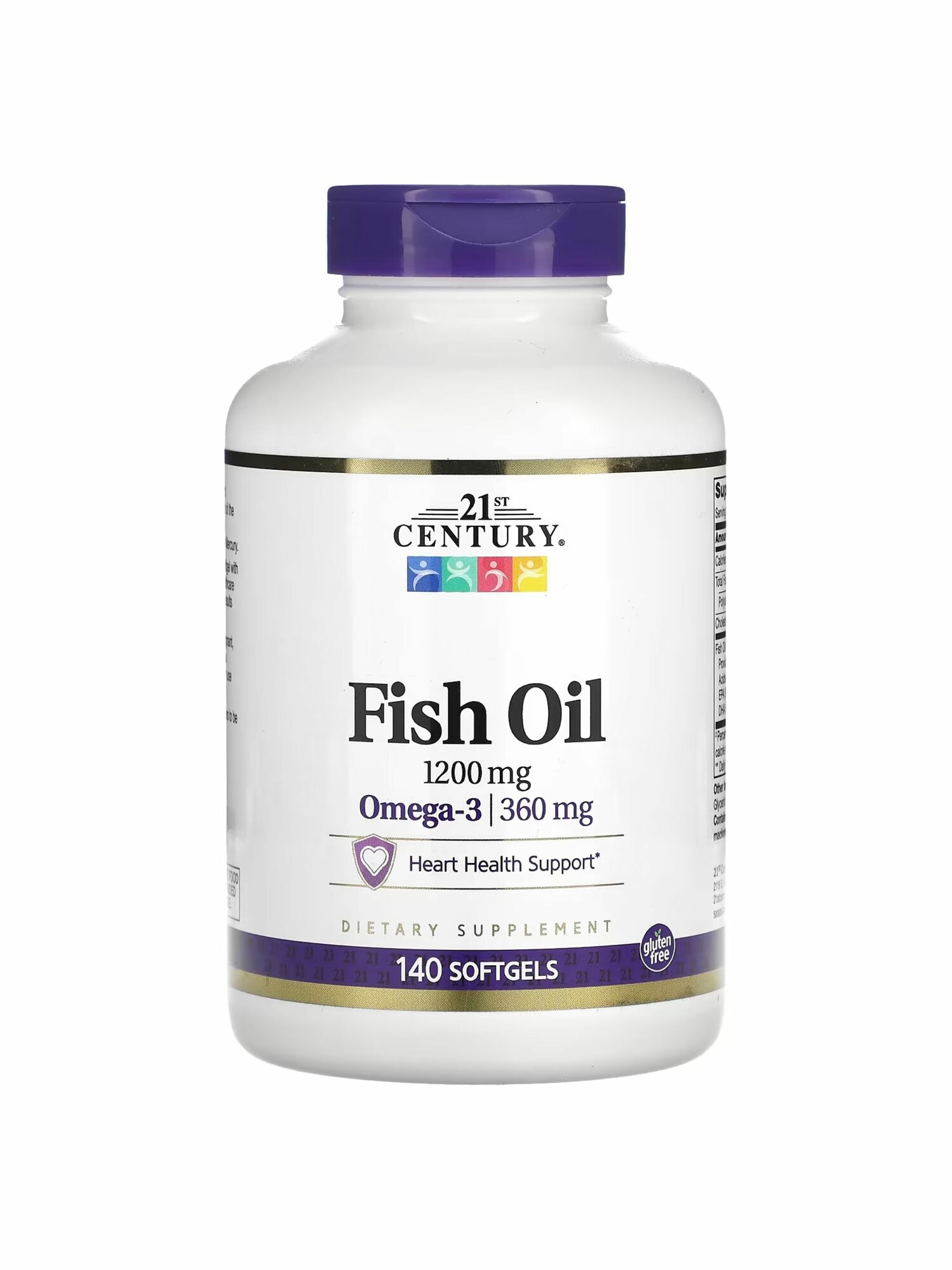 21st Century, Fish Oil, Omega-3, Рыбий жир, 1200 мг, Омга-3 - 140 капсул