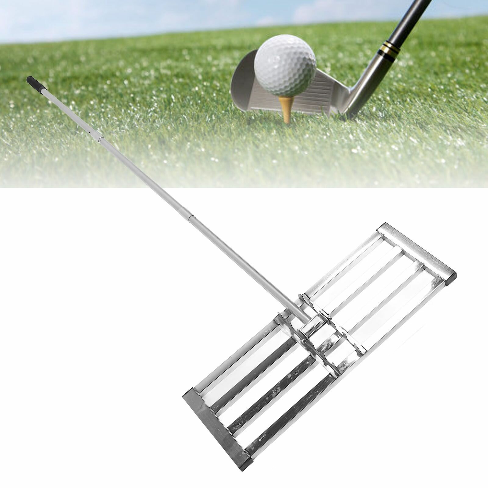 Выравниватель газона из нержавеющей стали размером 76 * 26 см