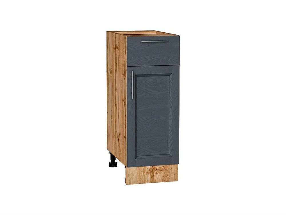 VVT Шкаф нижний с 1-ой дверцей и ящиком Сканди Дуб Вотан, Graphite Softwood, 300