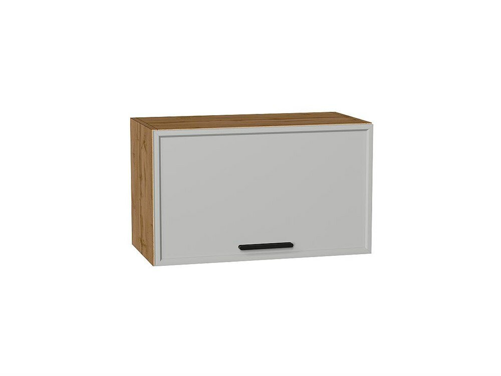 VVT Шкаф верхний горизонтальный Фрейм Дуб Вотан, Grey Silk, 360, 600 В*Ш*Г 358*600*324, фасад МДФ Grey Silk, корпус Дуб Вотан Grey Silk