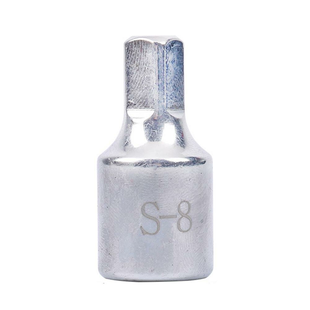 Ключ для сливных пробок 8мм - 5-гранный инструмент для замены масла в АКПП/МКПП, короткий вороток для труднодоступных мест (автосервисный инструмент)