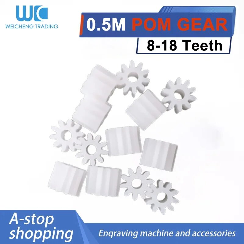 Пластиковые шестерни LHOHWP 0.5 модуля 100 шт. 8 Teeth-thick 5mm, 1mm