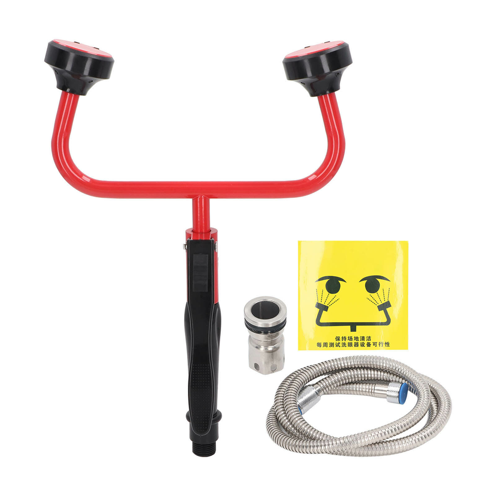 Портативная станция для промывки глаз с двумя портами, монтируемая на кран, раковина для лабораторного завода