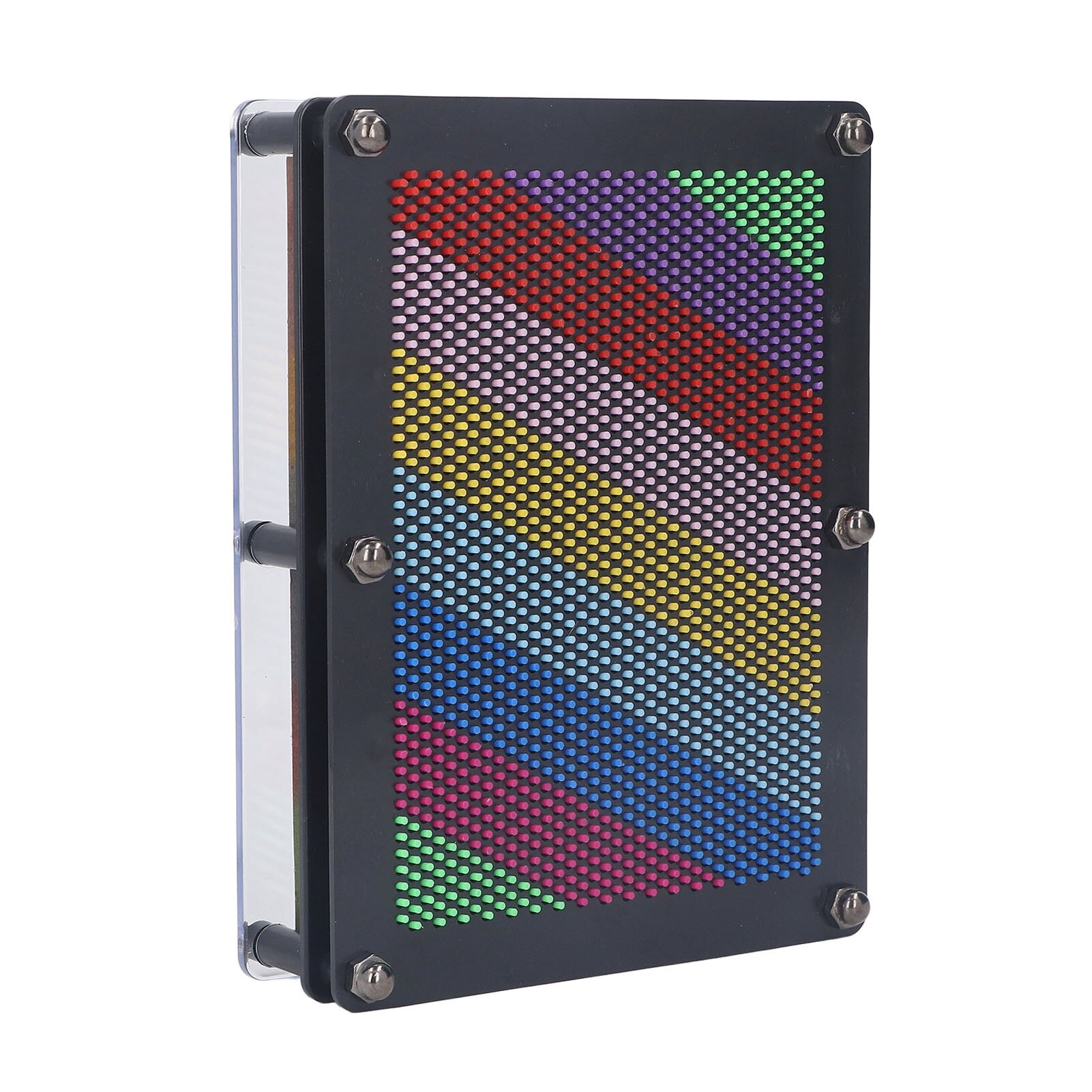 3D Pin Art Board Toy Sculpture Game Large Size Hand Mold Plastic Sensory Toy for Kids Boys Girls Birthday Adults Black Frame 20x14.8cm 442g 15.6oz 7.9x5.8in 1 Piece