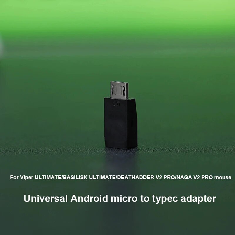 Адаптер для мыши DEATHADDER V2 PRO/NAGA V2 PRO Android micro на Type C Adapter black