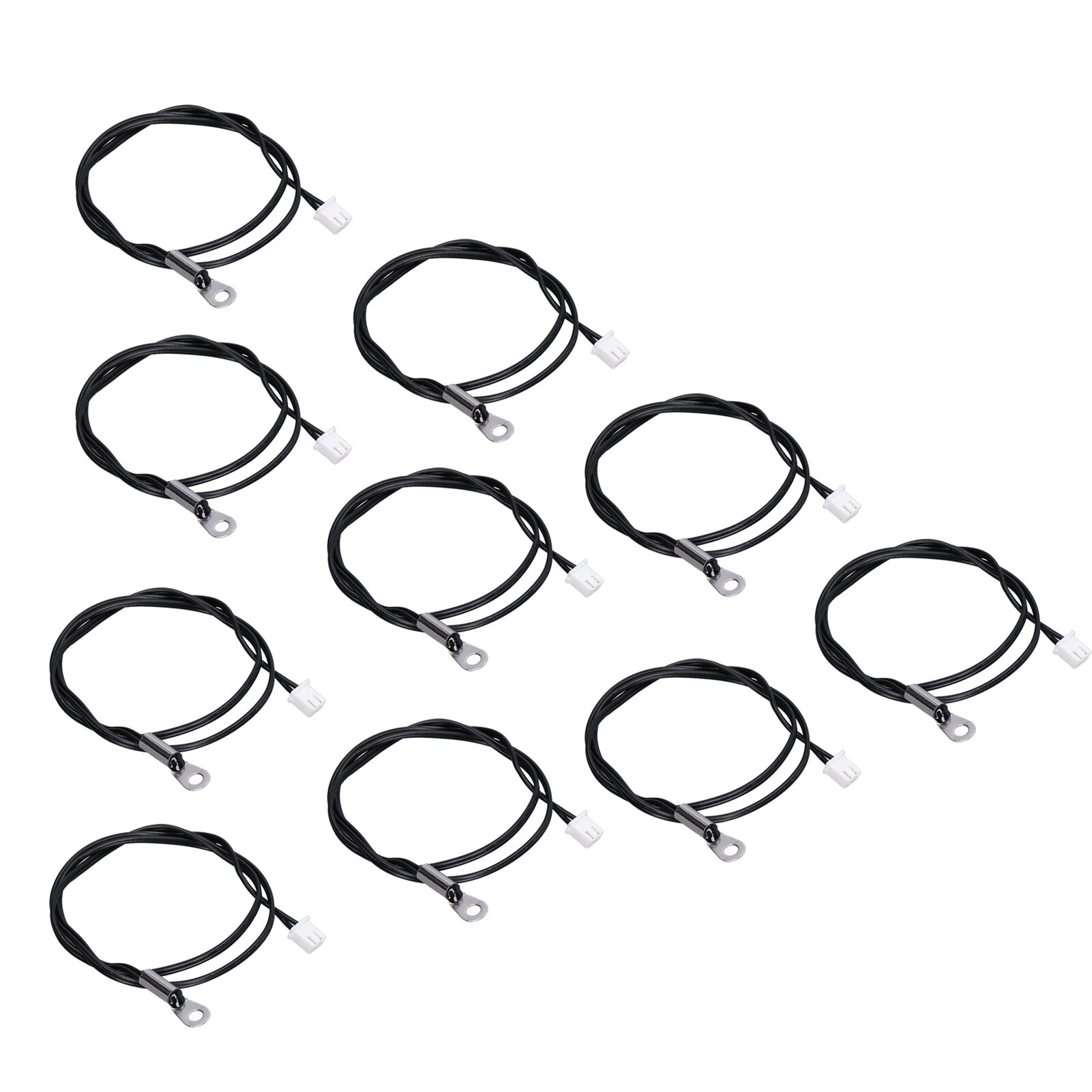 10 шт. NTC термистор, датчик температуры, круглый наконечник, клеммный разъем холодного прессования 500 мм5K B3470