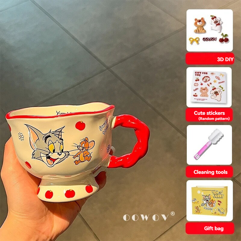 Кружка "Tom & Jerry", керамика, подарочная упаковка, 360мл, Последние модели