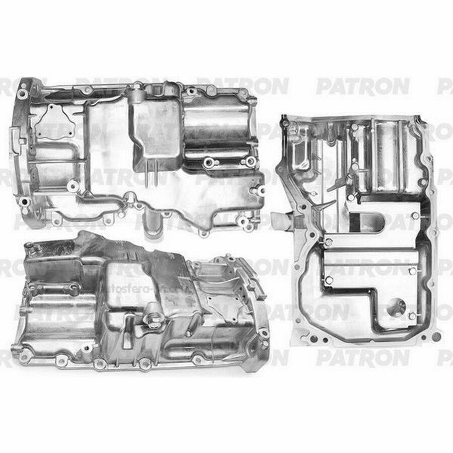 PATRON POC126 Поддон масляный FORD: (1.8/2.0L 16V DURATEC) Focus II 2005-2011, Fusion 2002-2012, Mondeo III/IV 2000-2015, Fiesta 2001-2008, C-Max 2003-2010, S-Max 2006-2015, Galaxy