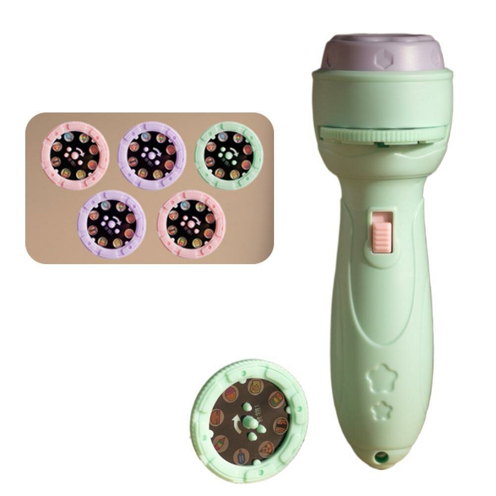 Проекционный фонарик, игрушка-проектор с фонариком, познавательная светящаяся детская игрушка