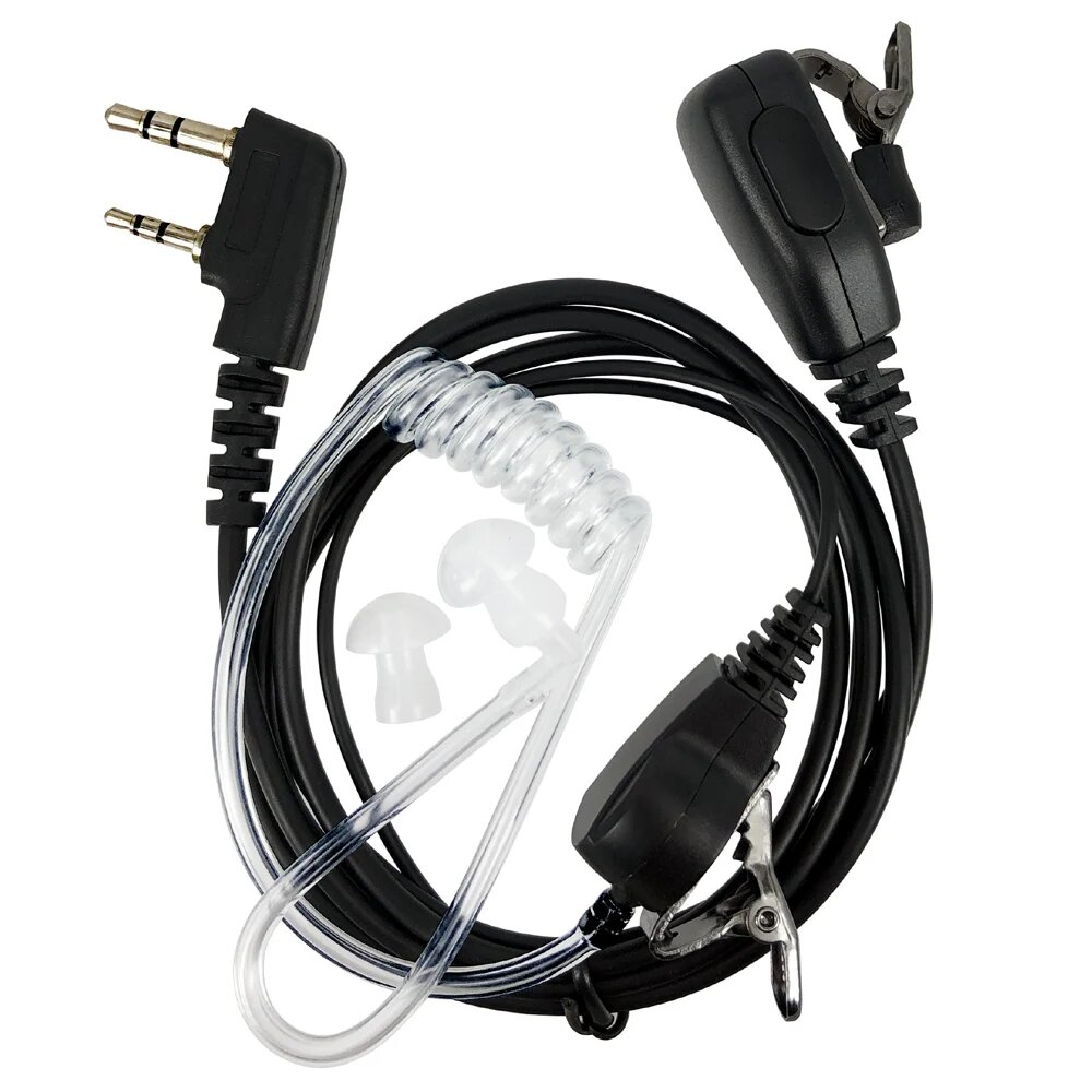 Наушники-гарнитура с микрофоном для портативной радиостанции