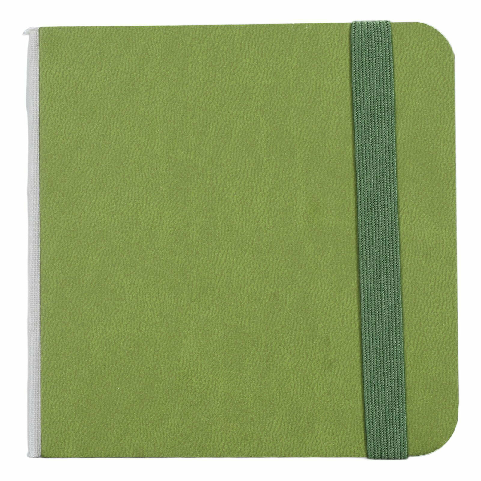 Скетчбук для акварели, 30 листов, мелкозернистая бумага для акварельной живописи, портативный, карманный, 10 x 10 см, зеленый.