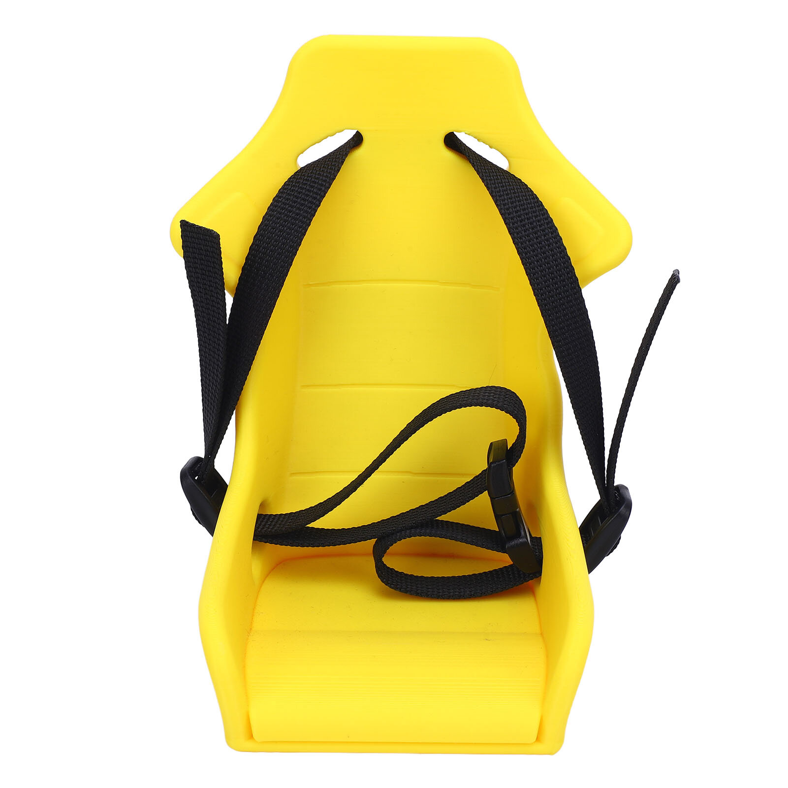 Велосипедная переноска для куклы, складная, с регулируемой длиной ремней, пластиковое переднее сиденье для куклы на велосипеде, желтая.