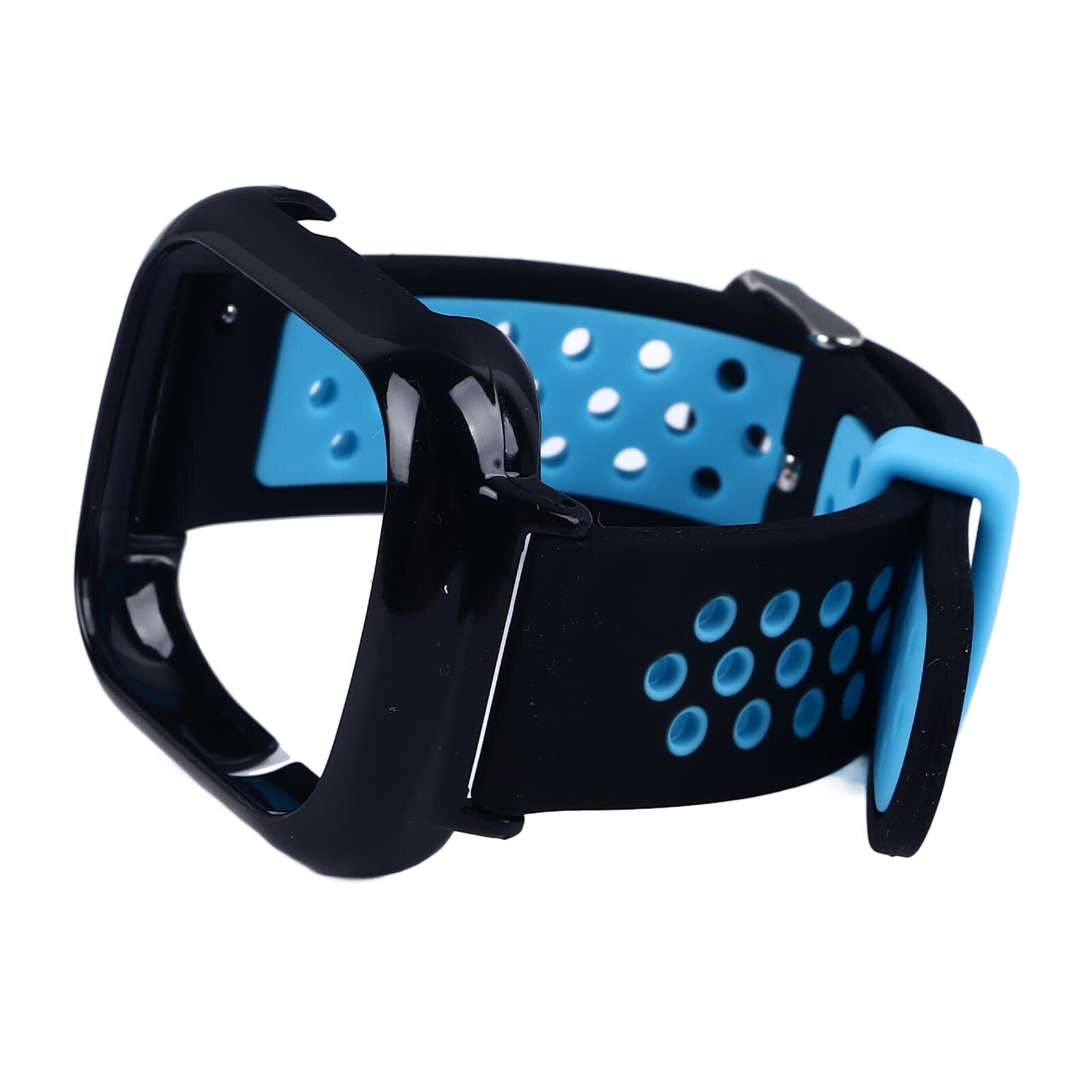 Сменный ремешок для часов с чехлом для Honor Watch 4, силиконовый, ПК, с несколькими отверстиями, регулируемый защитный чехол для браслета, черный, синий