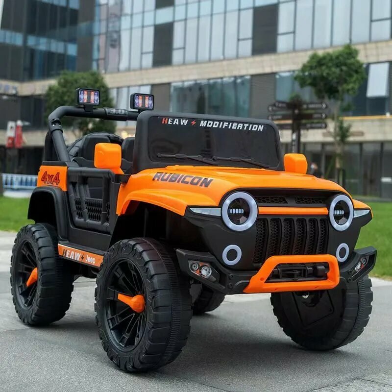 KNOW EASY-Дистанционно управляемый детский электромобиль Rubicon, 4WD / 12V7A / двухместное сиденье