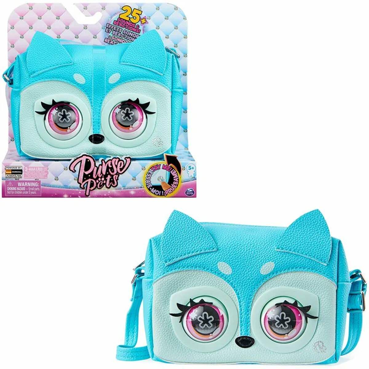 Spin Master Purse Pets Cheeky Fox Bag Toy / Детская Электронная Интерактивная Игрушка-рюкзак В Виде Животного