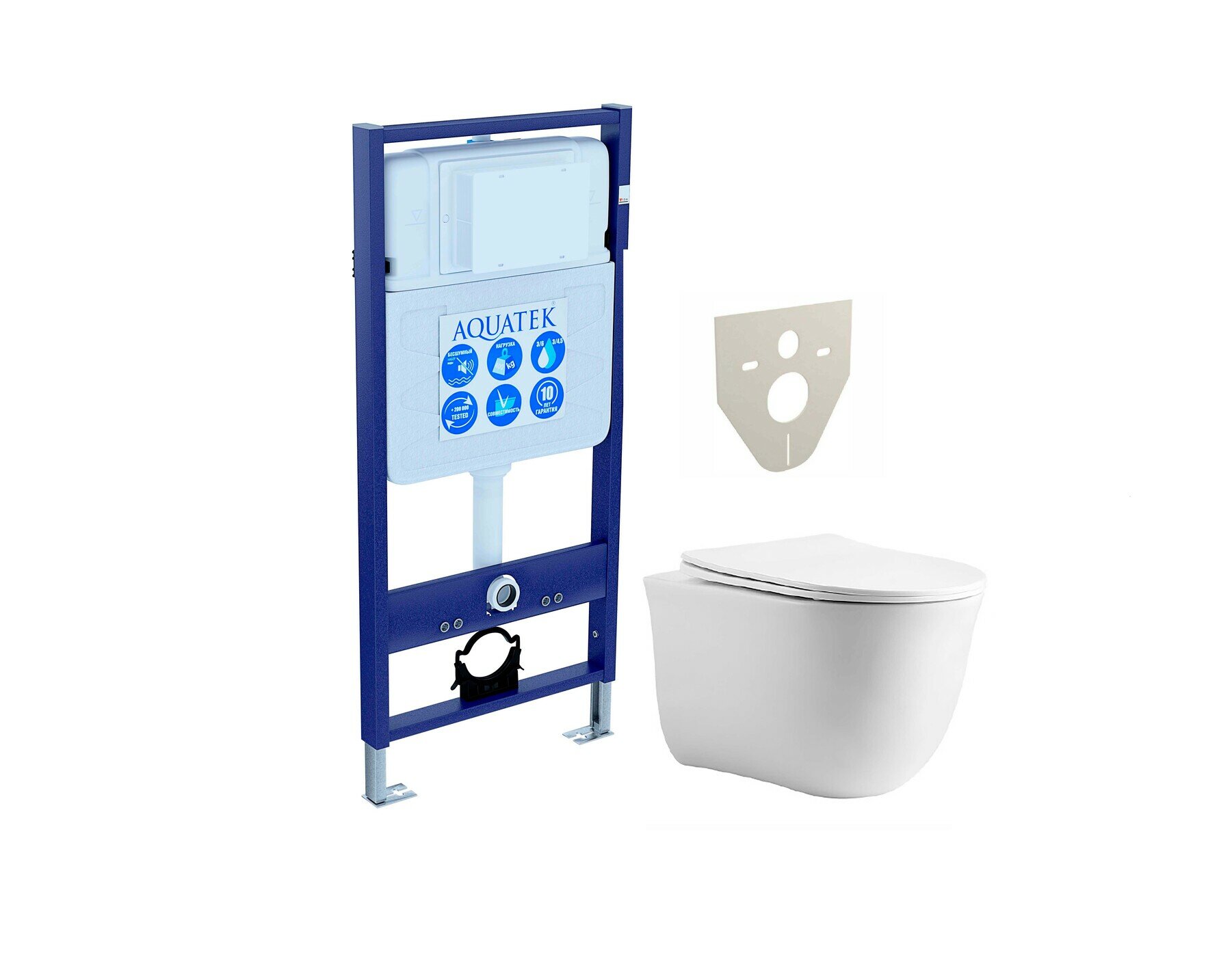 Унитаз с инсталляцией Акватек SET AQUATEK Классик cm