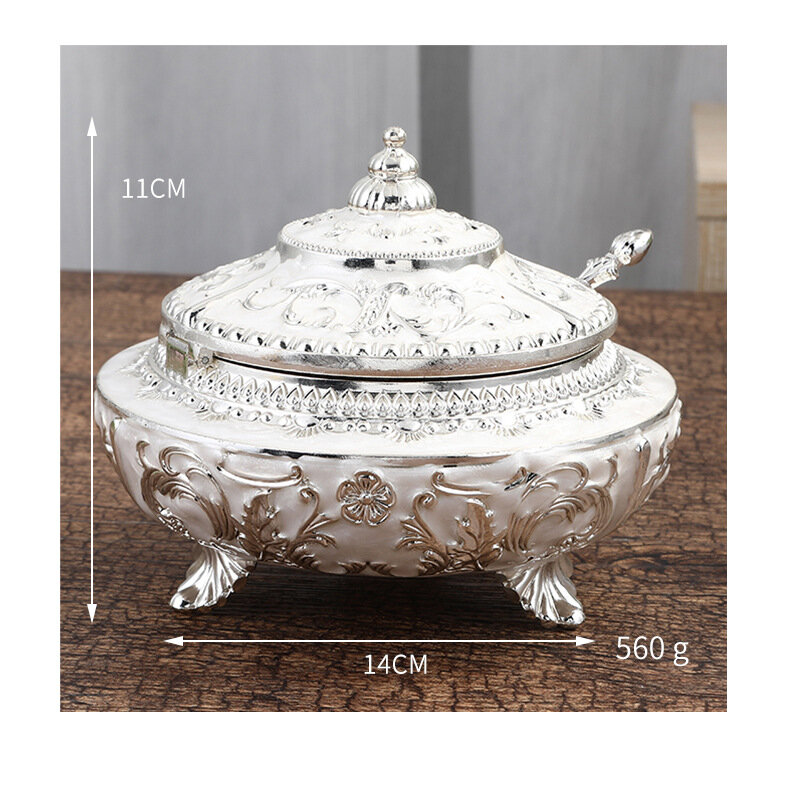 Серебряная сахарница, миска для приправ, Европейский и американский стиль