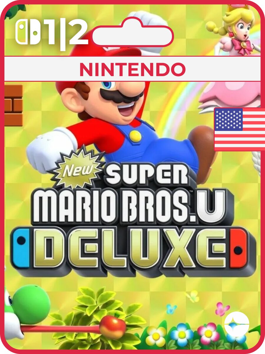 New Super Mario Bros. U Deluxe для Nintendo Switch 1/2 [Цифровая версия, США]