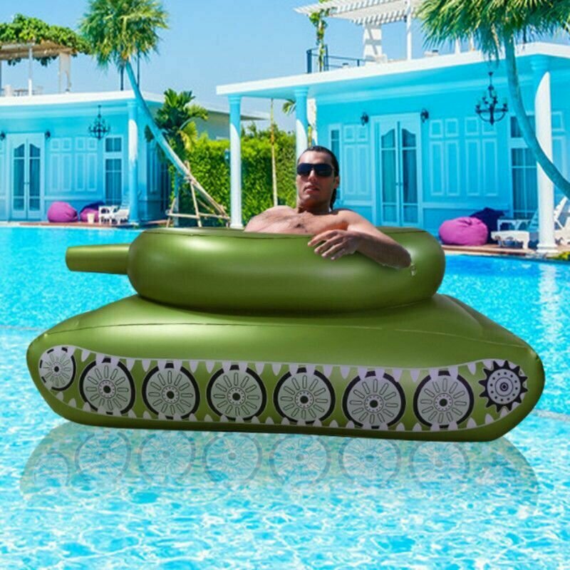 Надувные игрушки 110 x 90 x 45см интерактивный "танк" на воде, 3000г, для взрослых и детей