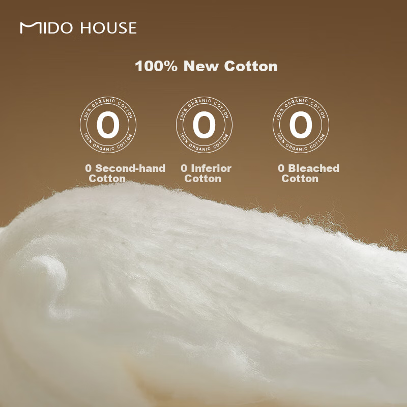 MIDO HOUSE Xinjiang Cotton Quilt Core Pure Cotton Autumn and Winter Warm Quilt Spring and Autumn Quilt 200*230cm Filling 1.5kg