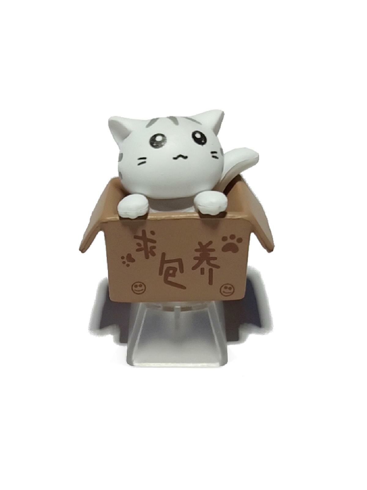 ABS for Cat Custom Cartoon Anime Keycap Bottom Backlit Keycaps Fit for Cherry MX Mechanical Keyboard for Key Cap Childre