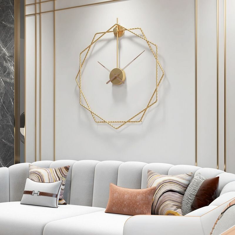 Часы, простые и креативные настенные часы, украшение фона дивана, диаметр 50/60 см