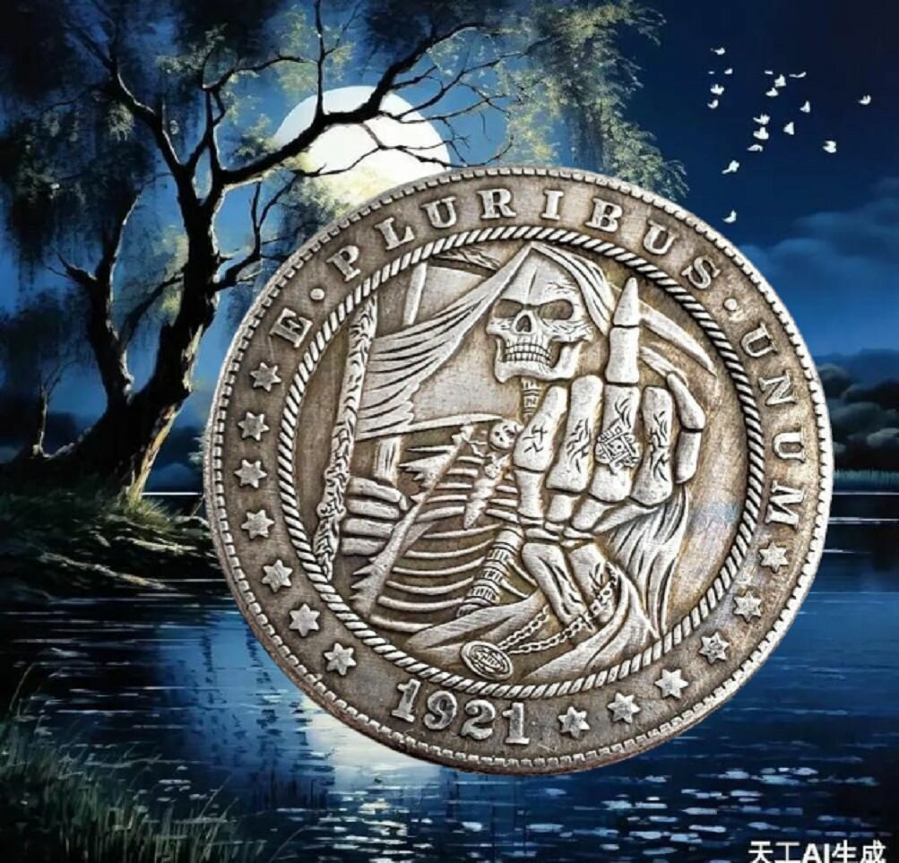 4045Монета America 1921 Wanderer