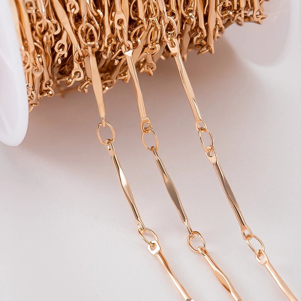 Цепочка плоская KC gold color, 0,5 м